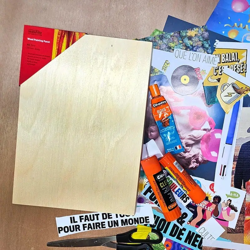Support bois pour collages, techniques mixtes et œuvres 3D
